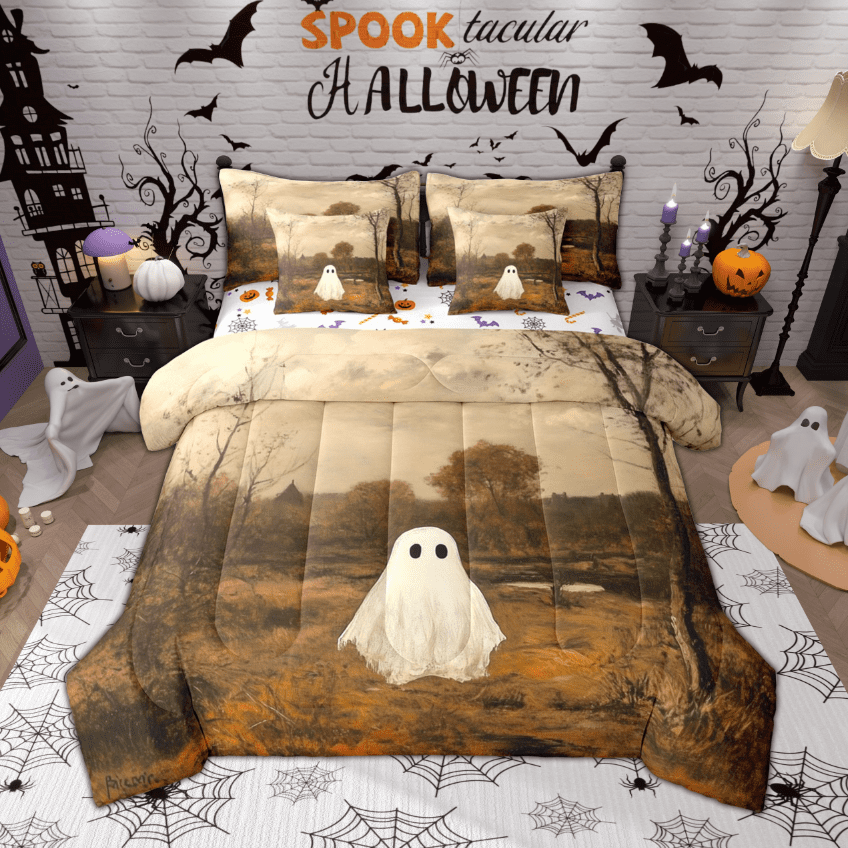 Manfei Cute Spooky Animal Bedding Comforter Set 7-Piece for Kids ...