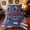 Manfei Festive Patriotic Queen Bedding, America 250th Anniversary ...