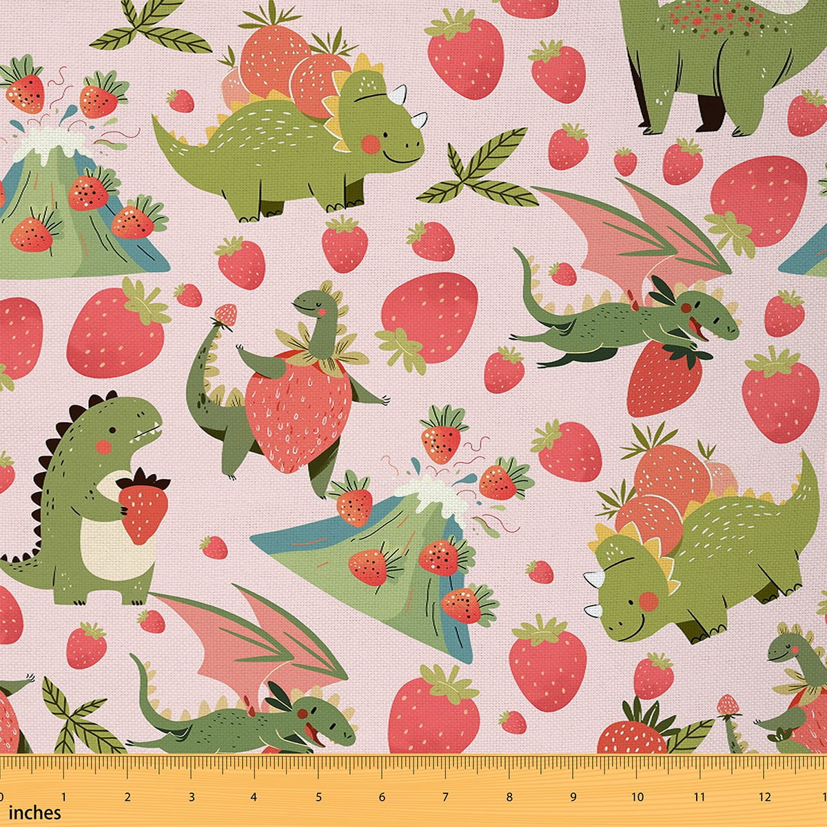 Manfei Funny Dinosaur Dino Fabric by the Yard (5 Yards) for Kids Boys ...