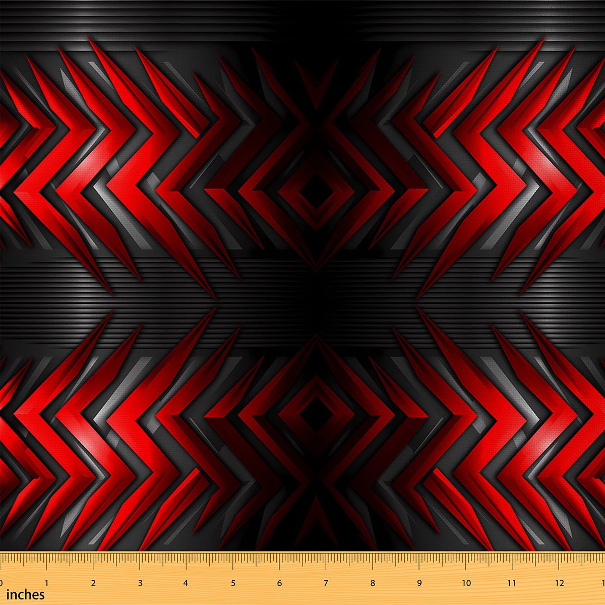 Manfei Geometric Lightning Stripe Fabric by the Yard (5 Yards), Modern ...