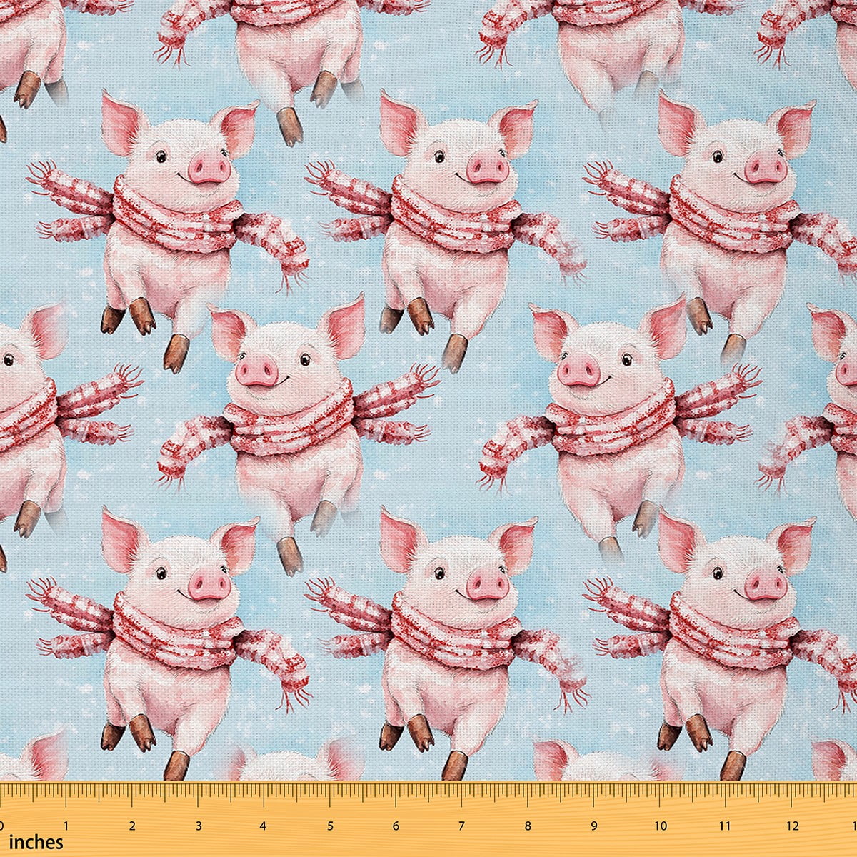 Manfei Girls Cute Pig Sewing & Crafting Fabric (10 Yards) for Kids ...