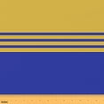 Manfei Gold Band Fabric by the Yard 5 Yards, Blue Stripe Fabric for ...