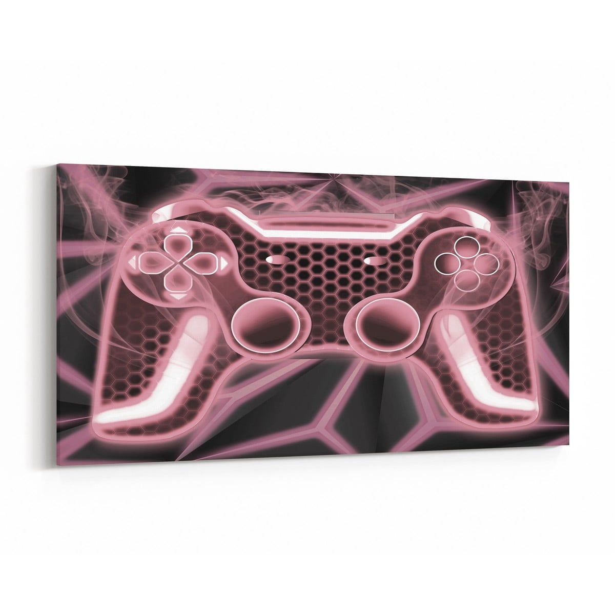Manfei Gradient Gamepad Canvas Wall Art Bedroom, Gaming Gamer Wall ...
