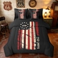 Manfei Grunge USA Flag Queen Bedding, 1776-2026 250 Years Print Bedding ...