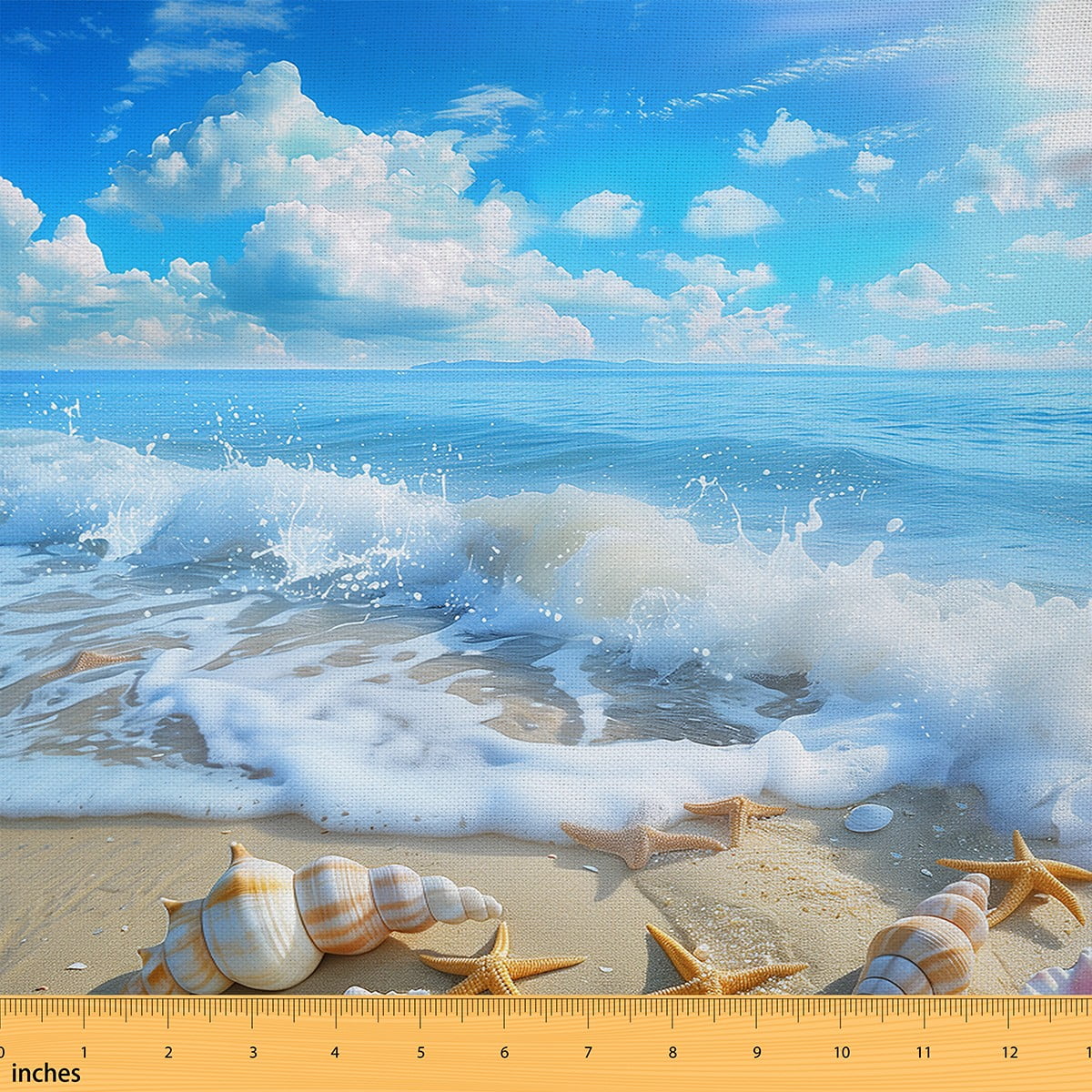 Manfei Hawaiian Beach Fabric by the Yard (3 Yards), Kids Summer ...