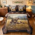 Manfei Jungle Bear Family Queen Bedding, Woodland Animal Bedding ...