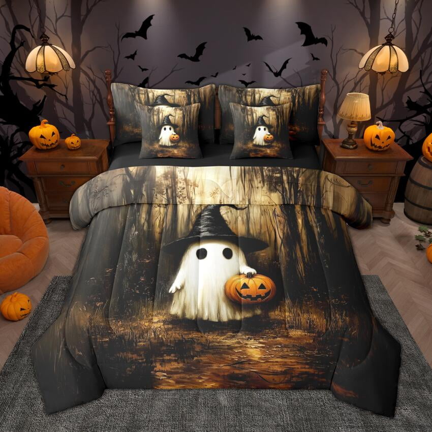 Manfei Kids Spooky Animal Bedding Comforter Set 7 Pieces, Cute ...