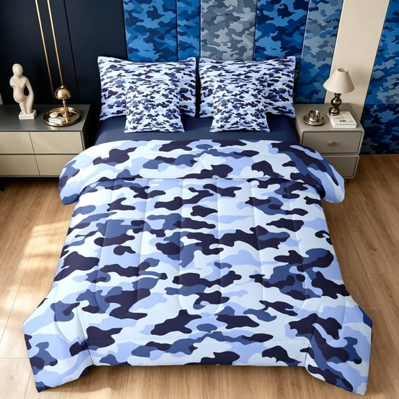 Manfei Minimalst Mosaic Queen Bedding, Old Fashion Camo Bedding ...