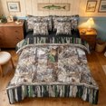 Manfei Minimalst Rustic Cabin Queen Bedding, Countryside Branches ...