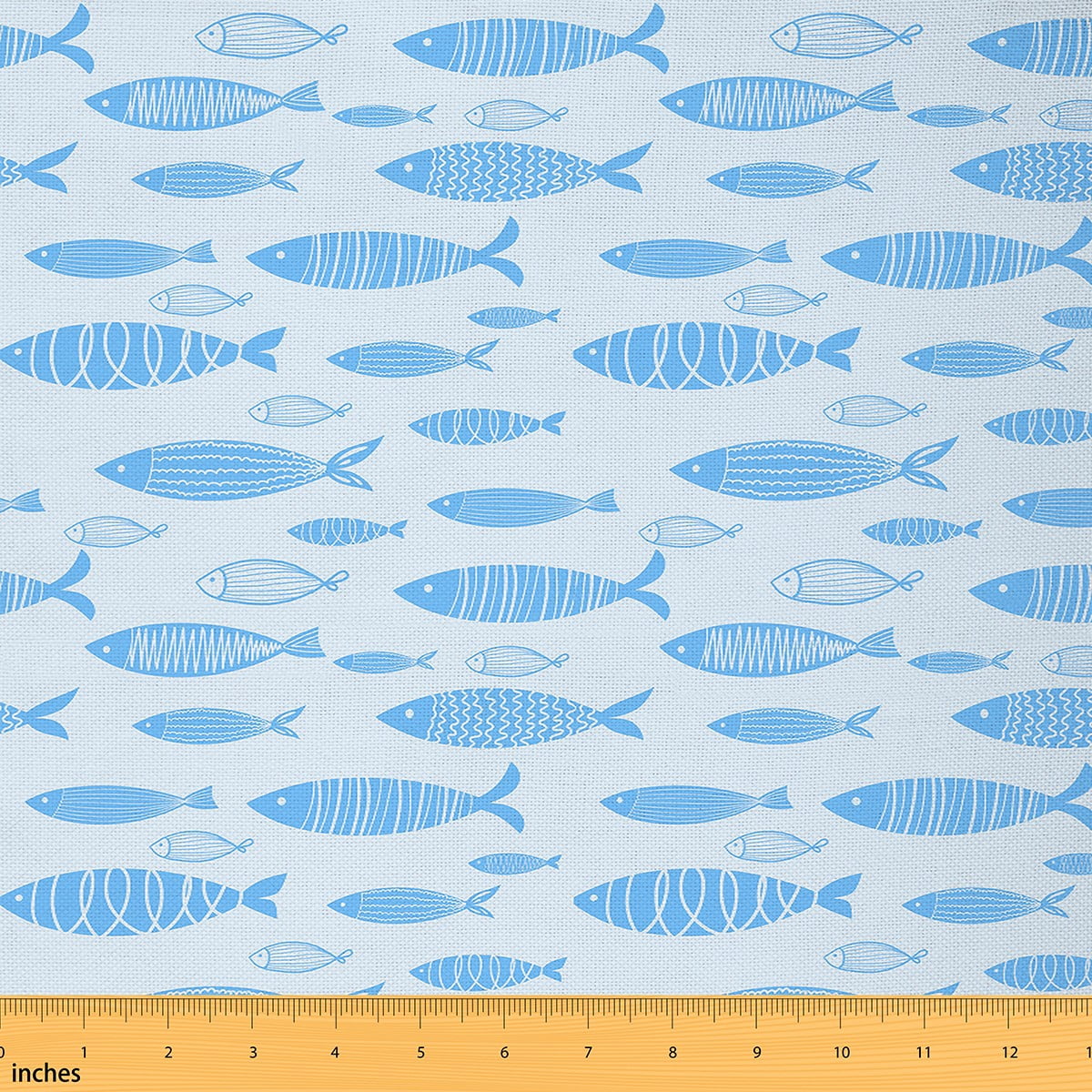 Manfei Ocean Fish Fabric by the Yard (1 Yard), Sea Animal Decorative ...