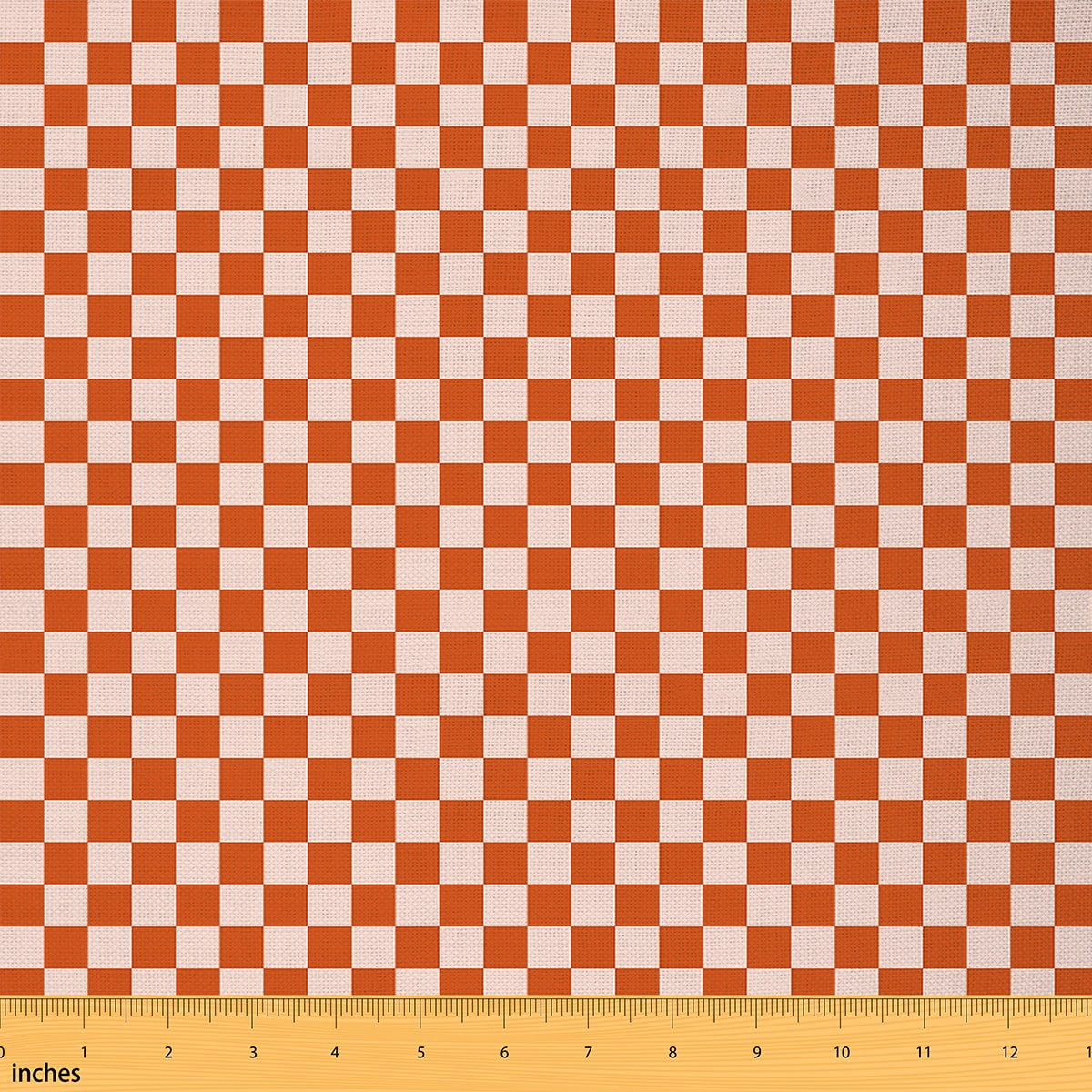 Manfei Orange Pink Plaid Fabric by the Yard (3 Yards) for Girls ...
