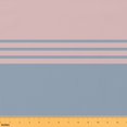 Manfei Rose Band Fabric by the Yard 2 Yards, Blue Stripe Sewing Fabric ...