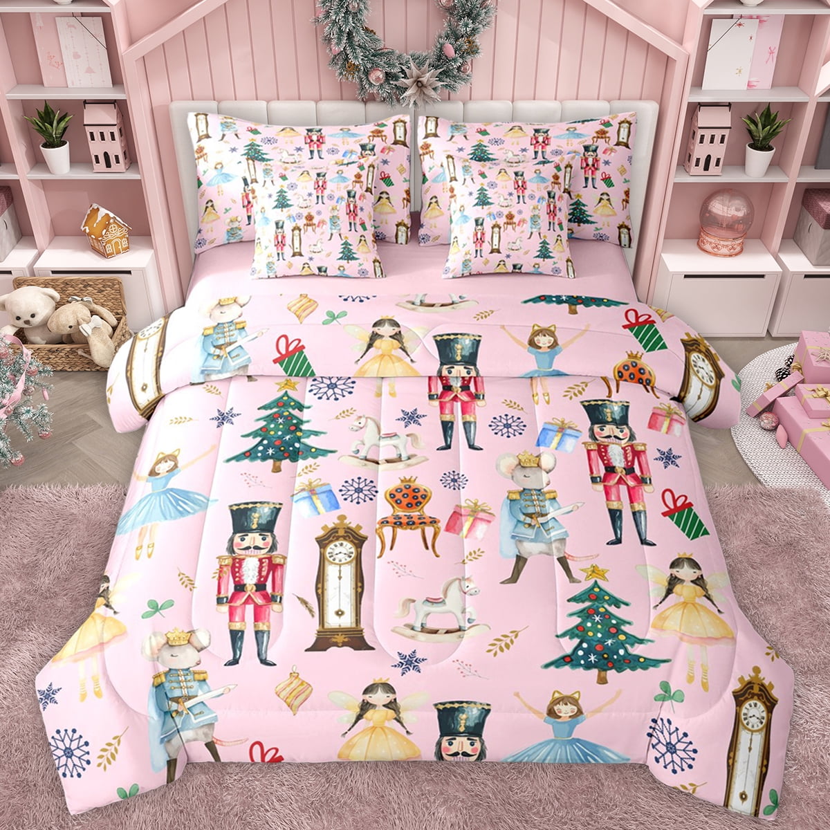 Manfei Royal Nutcracker Guard Bedding Comforter Set 7pcs for Teens ...