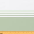 Manfei Sage Band Fabric by the Yard 2 Yards, White Bar Sewing Fabric ...