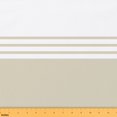 Manfei Sand Band Fabric by the Yard 5 Yards, White Stripe Fabric for ...