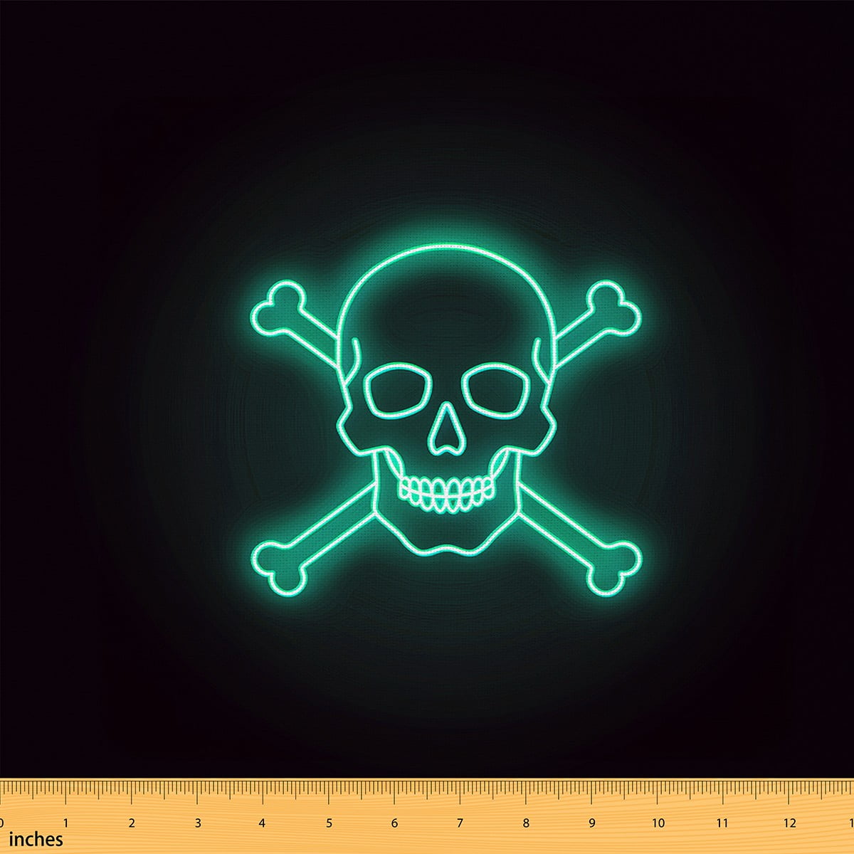 Manfei Skull Skeleton Sewing & Crafting Fabric (1 Yard), Gothic ...