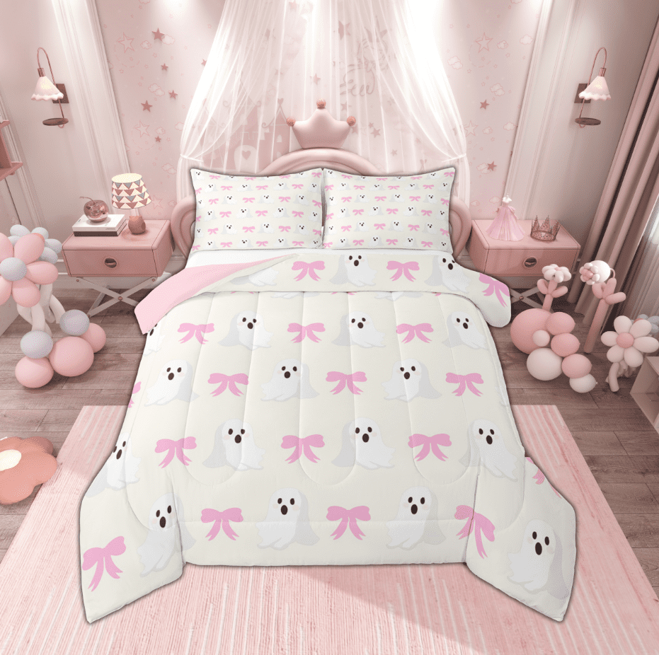 Manfei Spooky Ghost Child Full Size Comforter Sets, Cute Princess ...