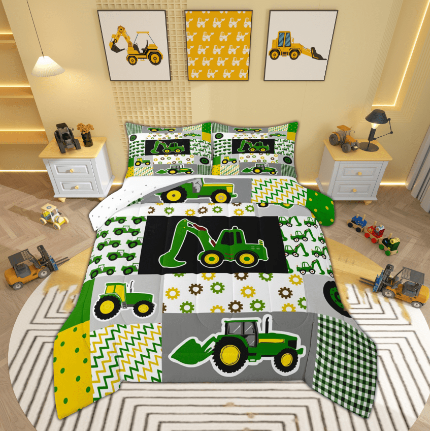 Manfei Tractor Machinery Truck Bedding Comforter Set, Construction ...