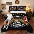 Manfei, US Flag Eagle Banner Full Size Comforter Sets, 1776-2026 ...