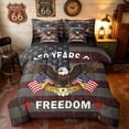 Manfei Vintage Eagle US Flag Twin Bedding, 250 Years Freedom Bedding ...