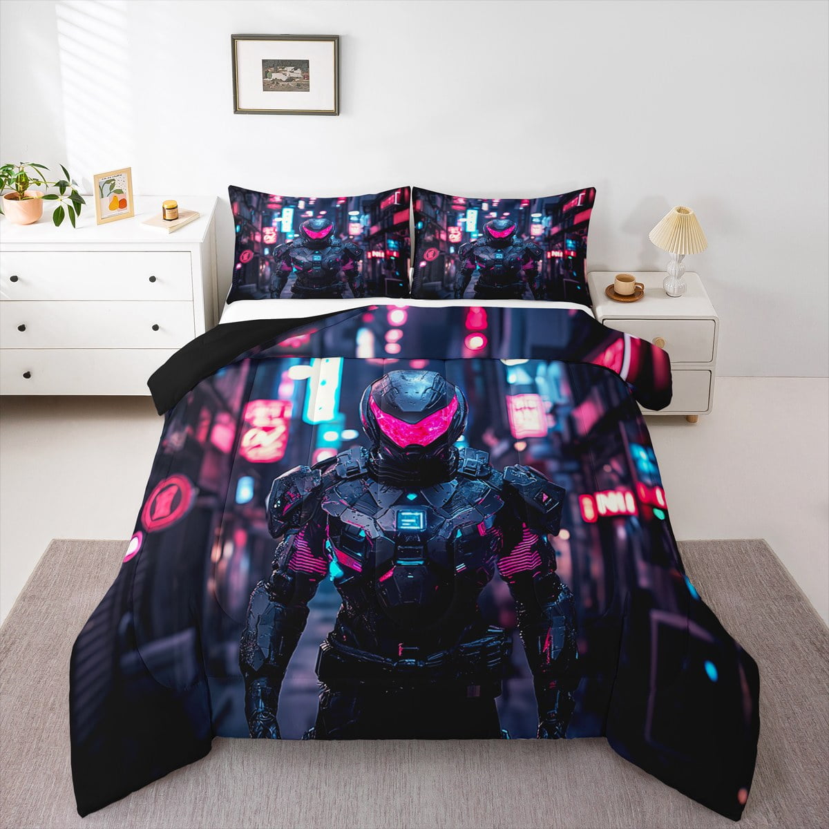 Manfei Virtual Reality 3pcs King Size Comforter Sets,Sci-Fi Fans ...
