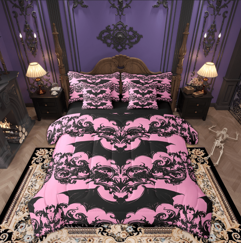 Manfei Western Damask Print Bedding Comforter Set 7 Pieces for Kid ...