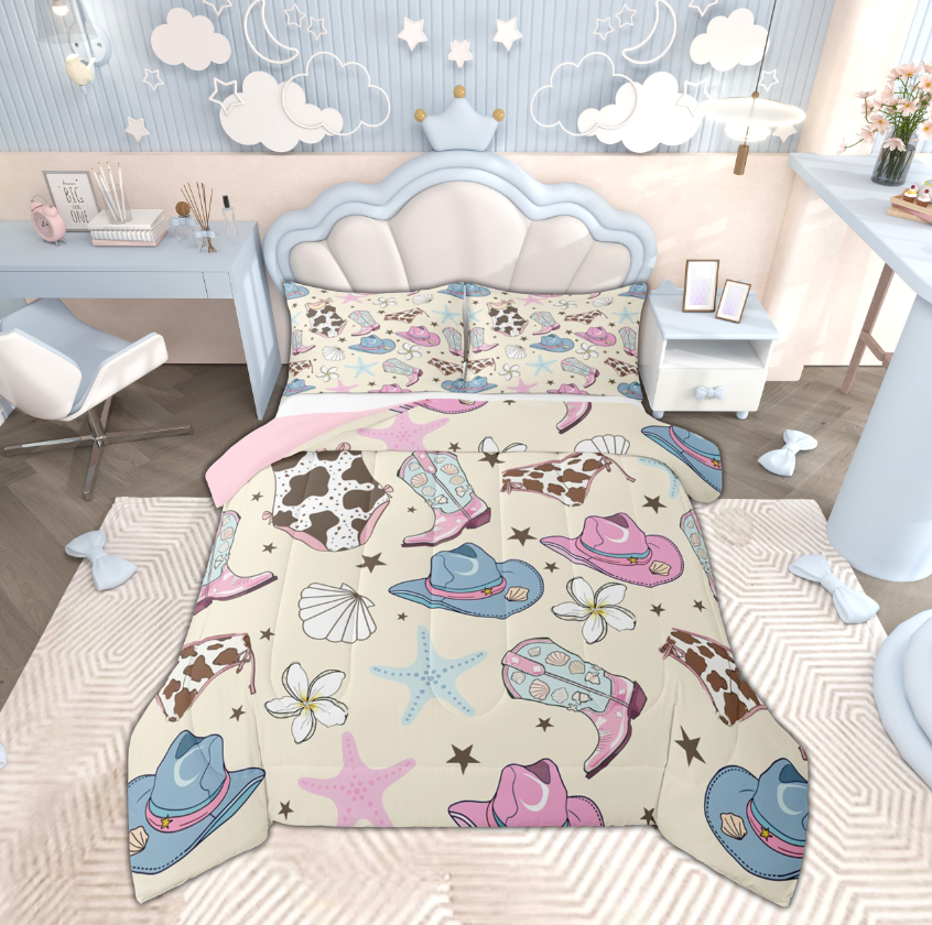 Manfei Western Princess Comforter Sets, Boot Hat Comforters & Duvets ...