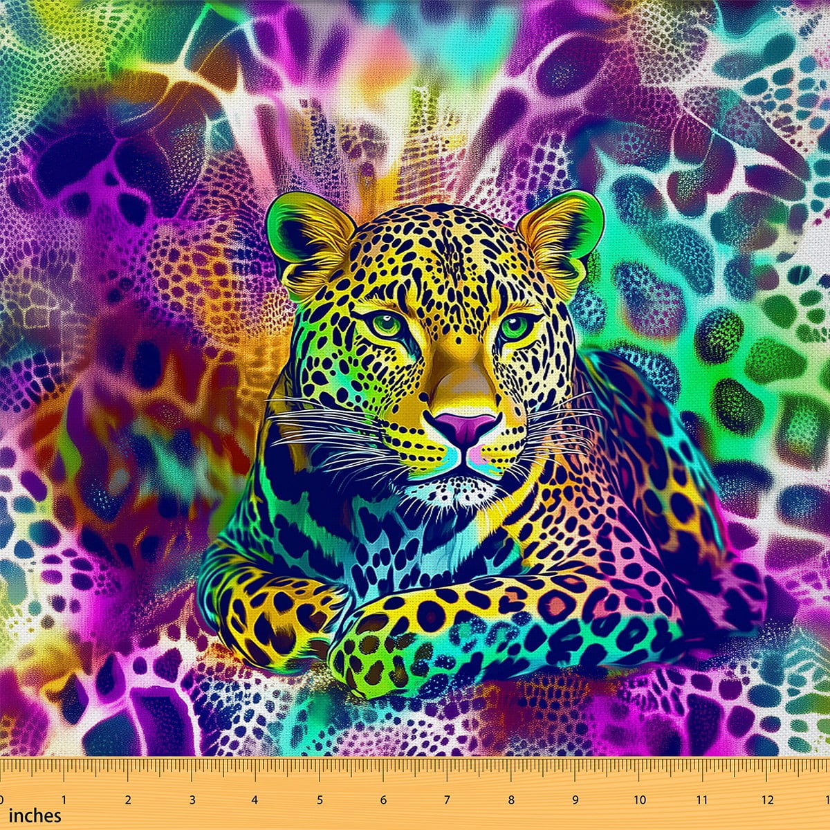 Manfei Wild Leopard Cheetah Fabric by the Yard (5 Yards), Animal Print ...