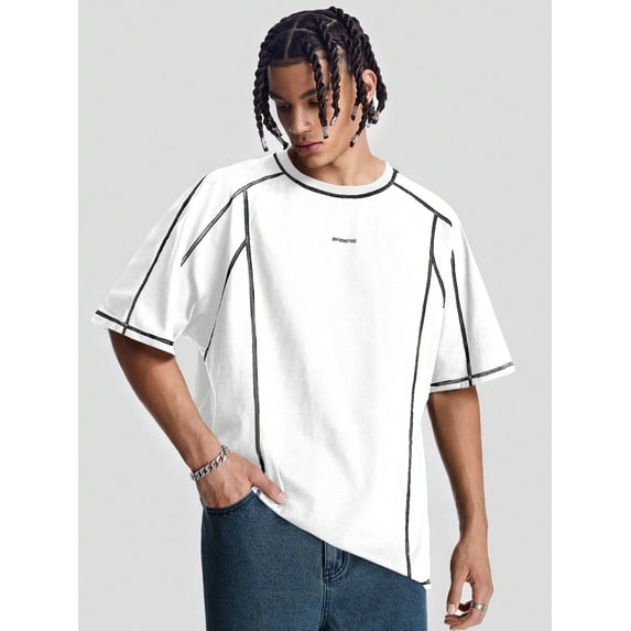 Manfinity StreetEZ Men's Embroidered Logo Round Neck Short Sleeve Knit ...