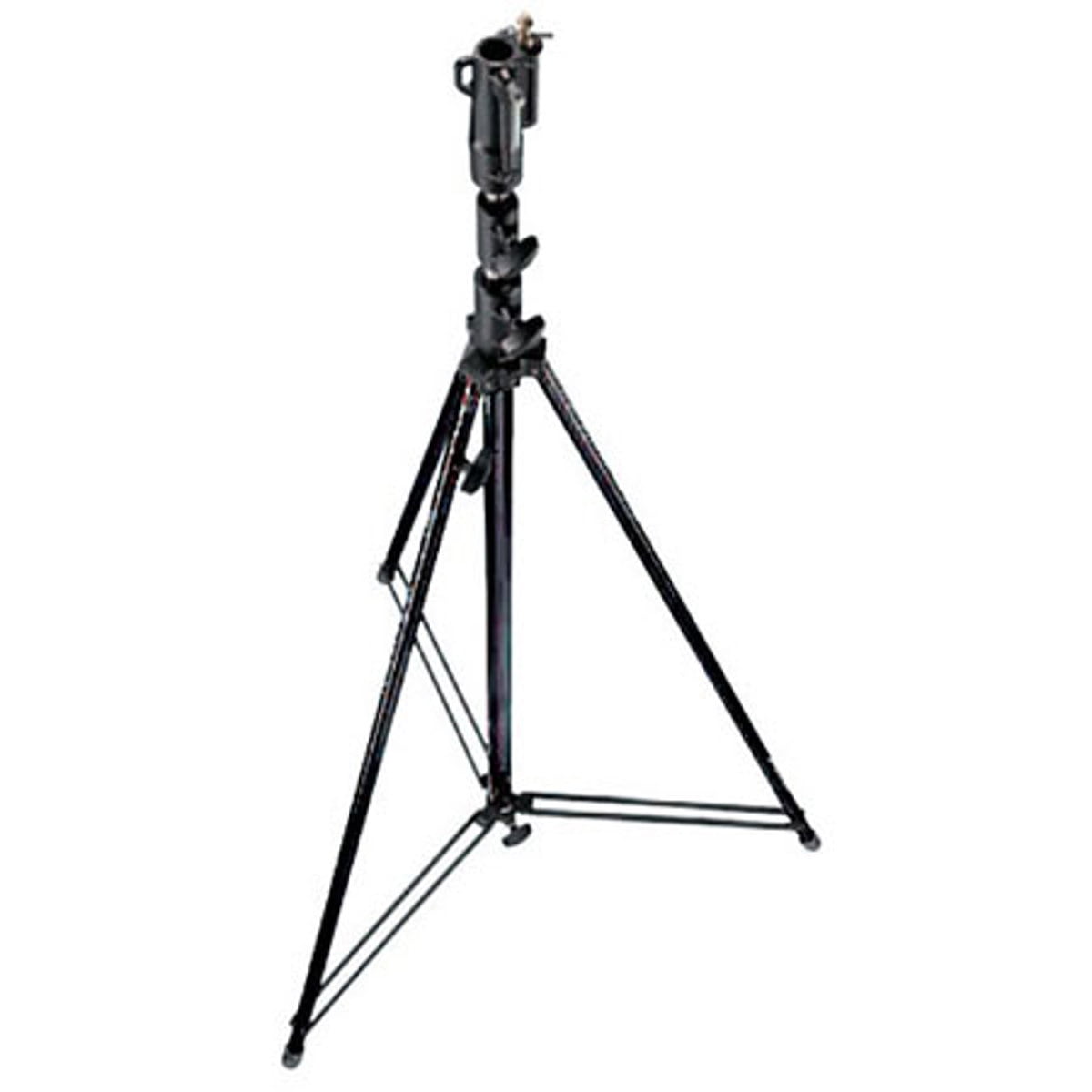 Manfrotto 12' Plated Steel Light Stand with Leveling Leg, Black ...