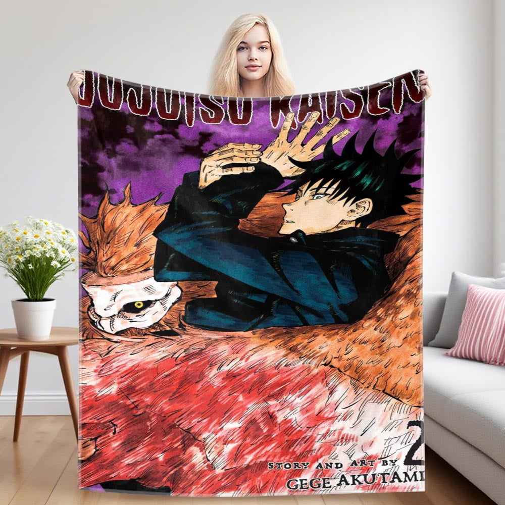 Manga Kaisen Blanket Gifts Throw Fan for Girls Boys Kids Fan Lover ...