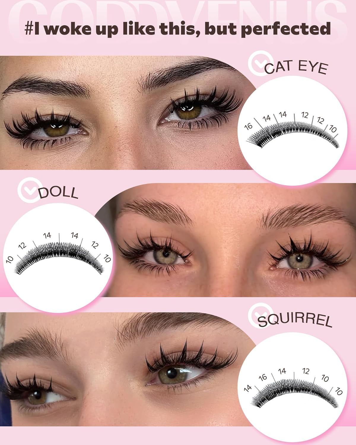 Manga Lash Clusters Kit Natural 300 Pcs Cluster Eyelash Extensions Kit ...