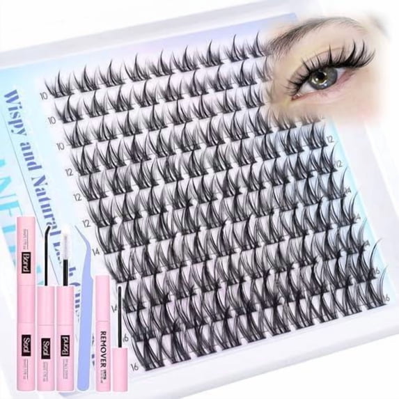 Manga Lash Clusters Kit Wispy Lash Extension Kit Fairy Eyelash Clusters ...