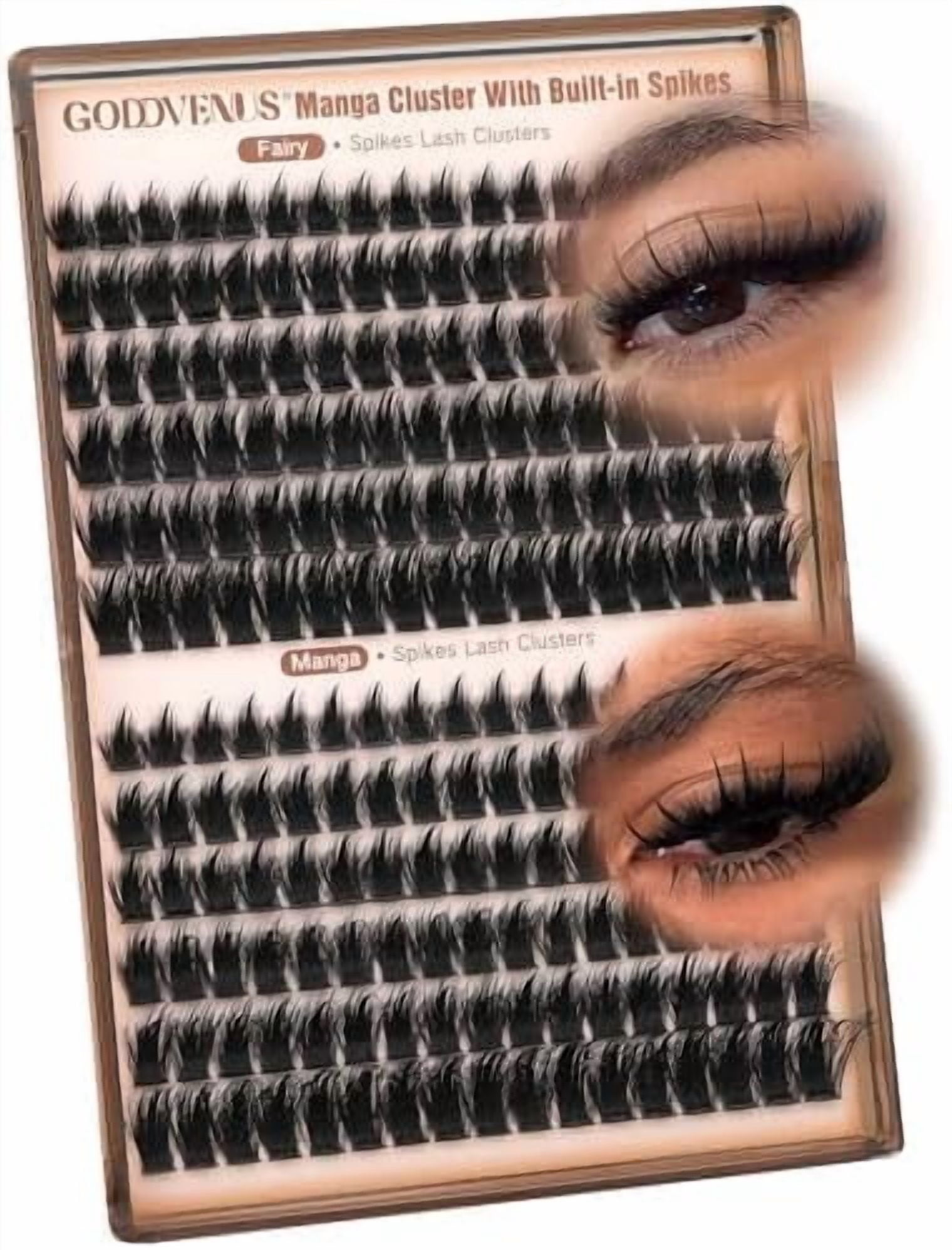 Manga Lash clusters With Spikes Wispy Cluster Eyelash Extensions Fairy ...