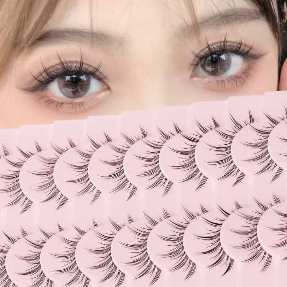 Manga Lashes Natural Look Japanese Anime Lashes Korean Asian Wispy ...