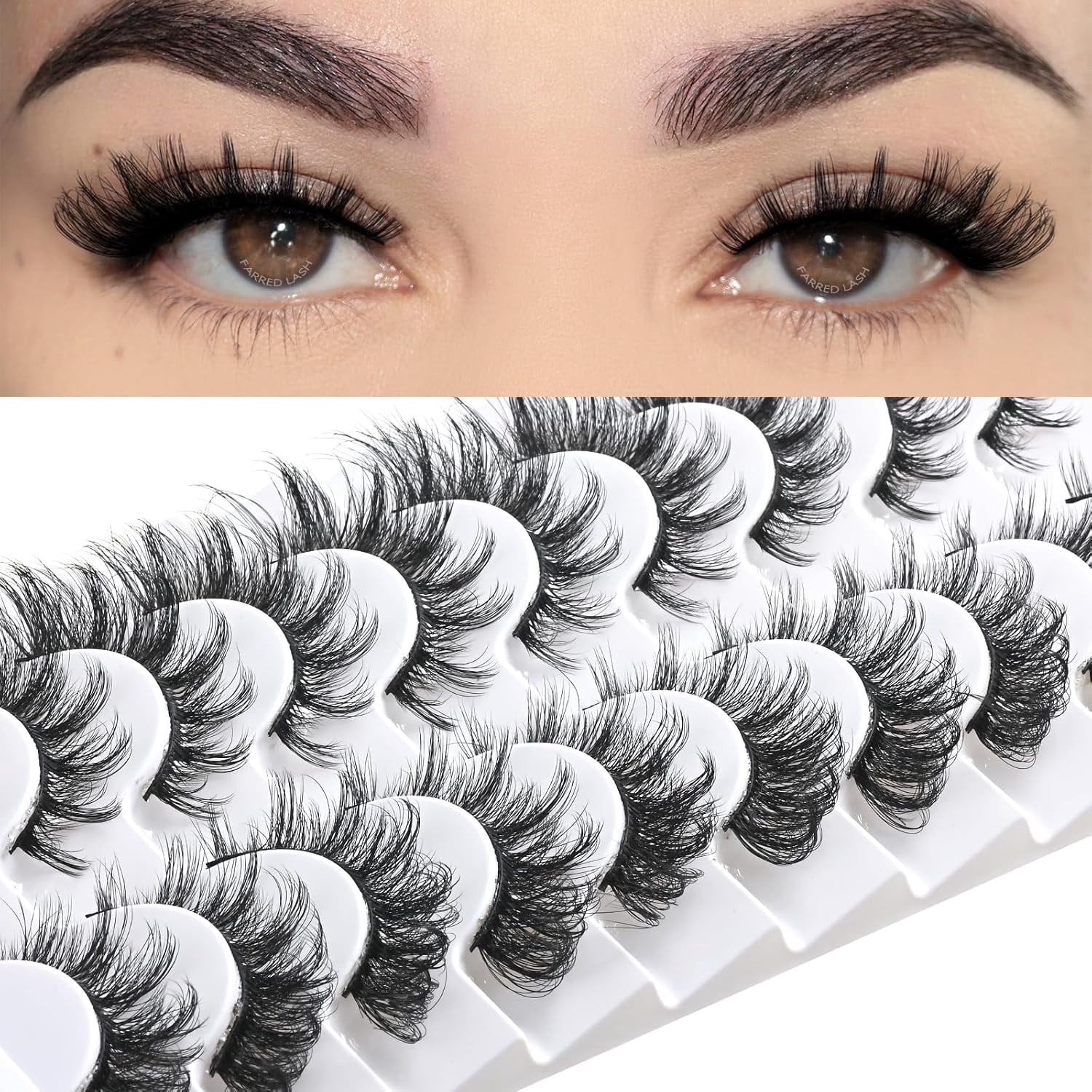 Manga Lashes Spiky Anime Eyelashes 10 Pairs Cosplay False Wispy Lash ...