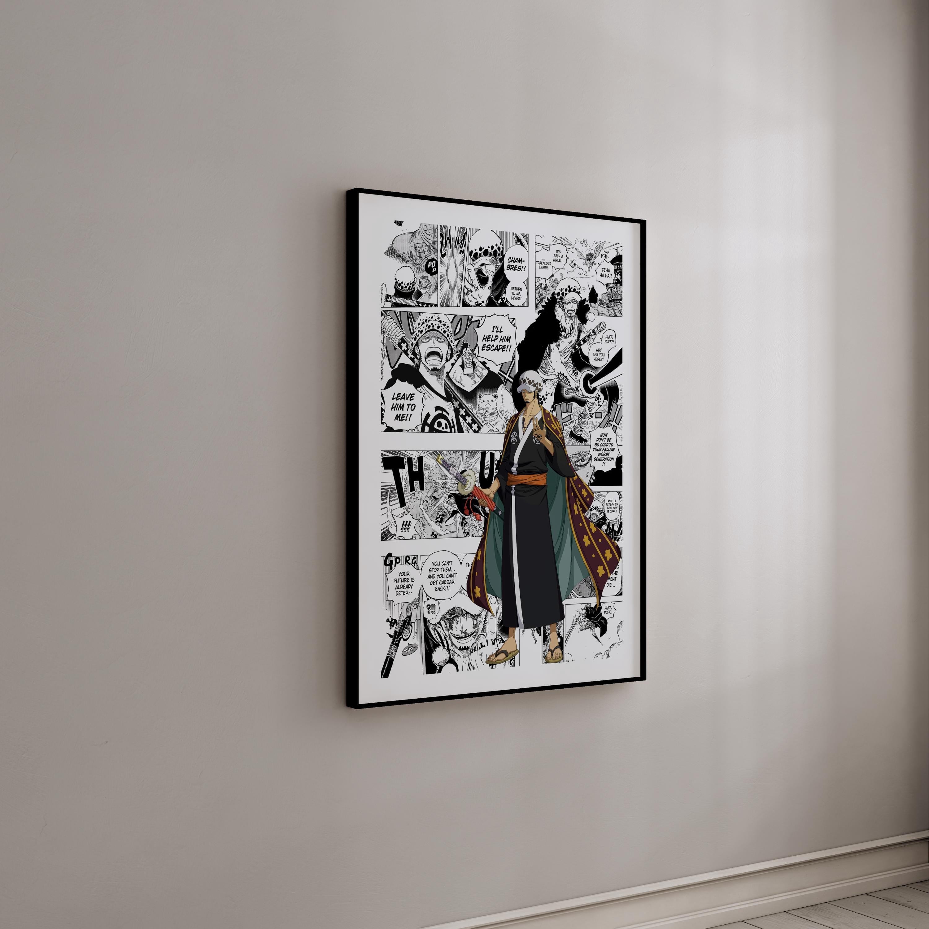 Manga Poster, Trafalgar D. Water Law Wall Decor, High Quality Poster ...