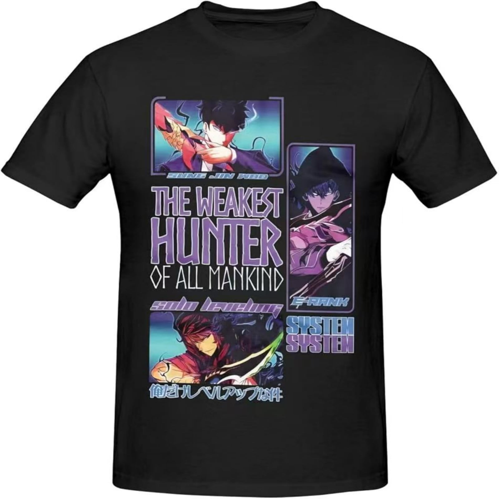 Manga Solo Leveling Shirt Sung Jin Woo Shirt Men And Women T-Shirt Full ...