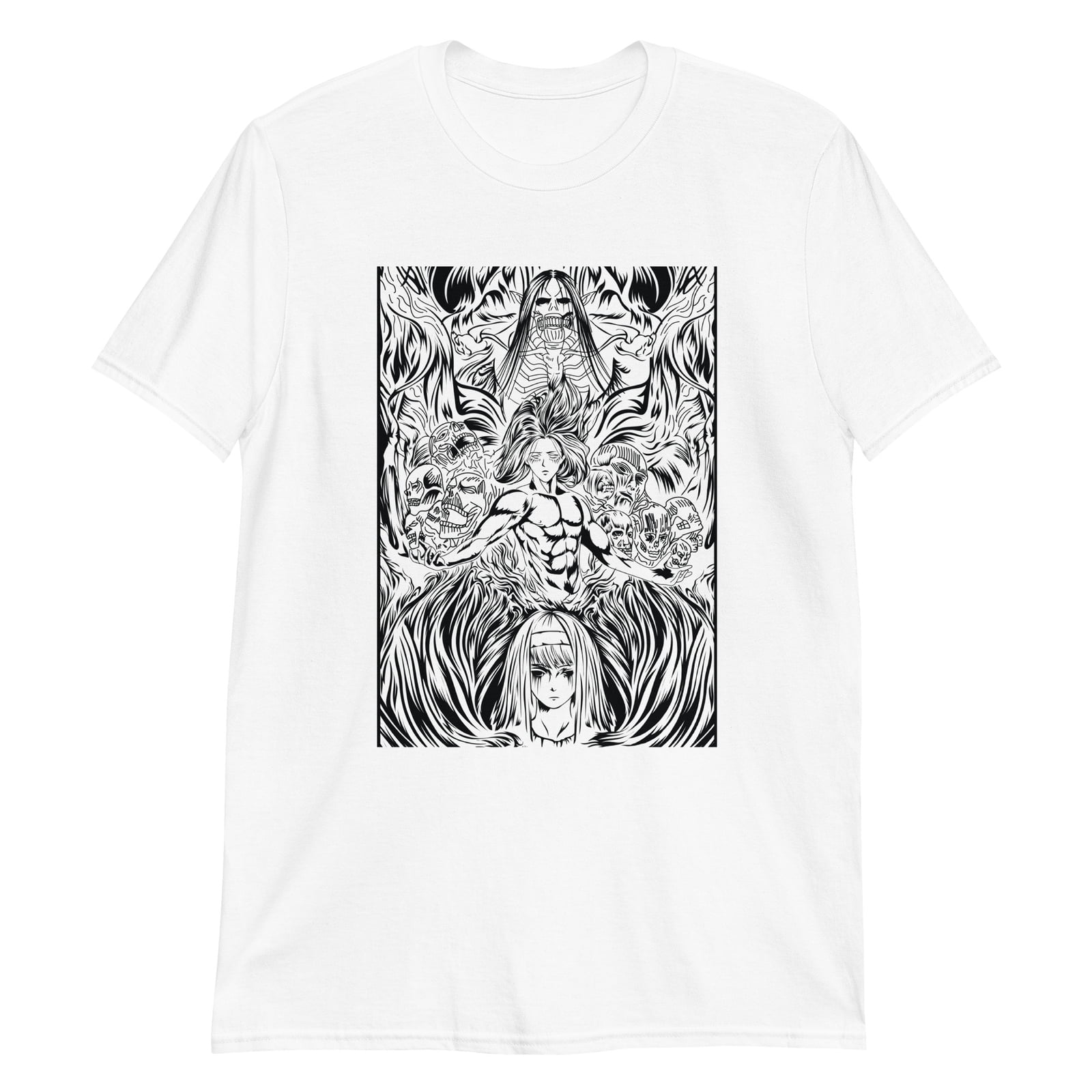 Manga Titan Unisex T-Shirt, anime monster manga japan cartoon comic ...