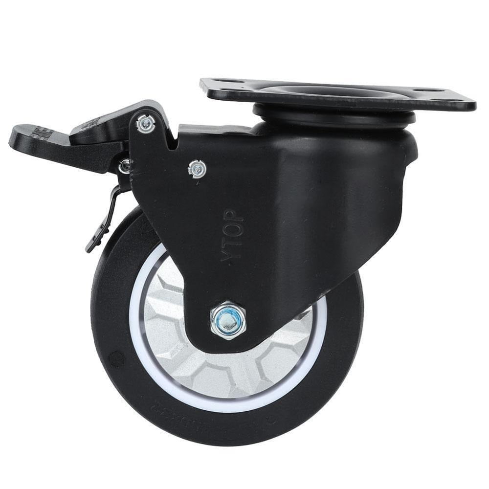 Manganese Steel Bracket 4" TPU Bearing Caster Wheel Universal ...