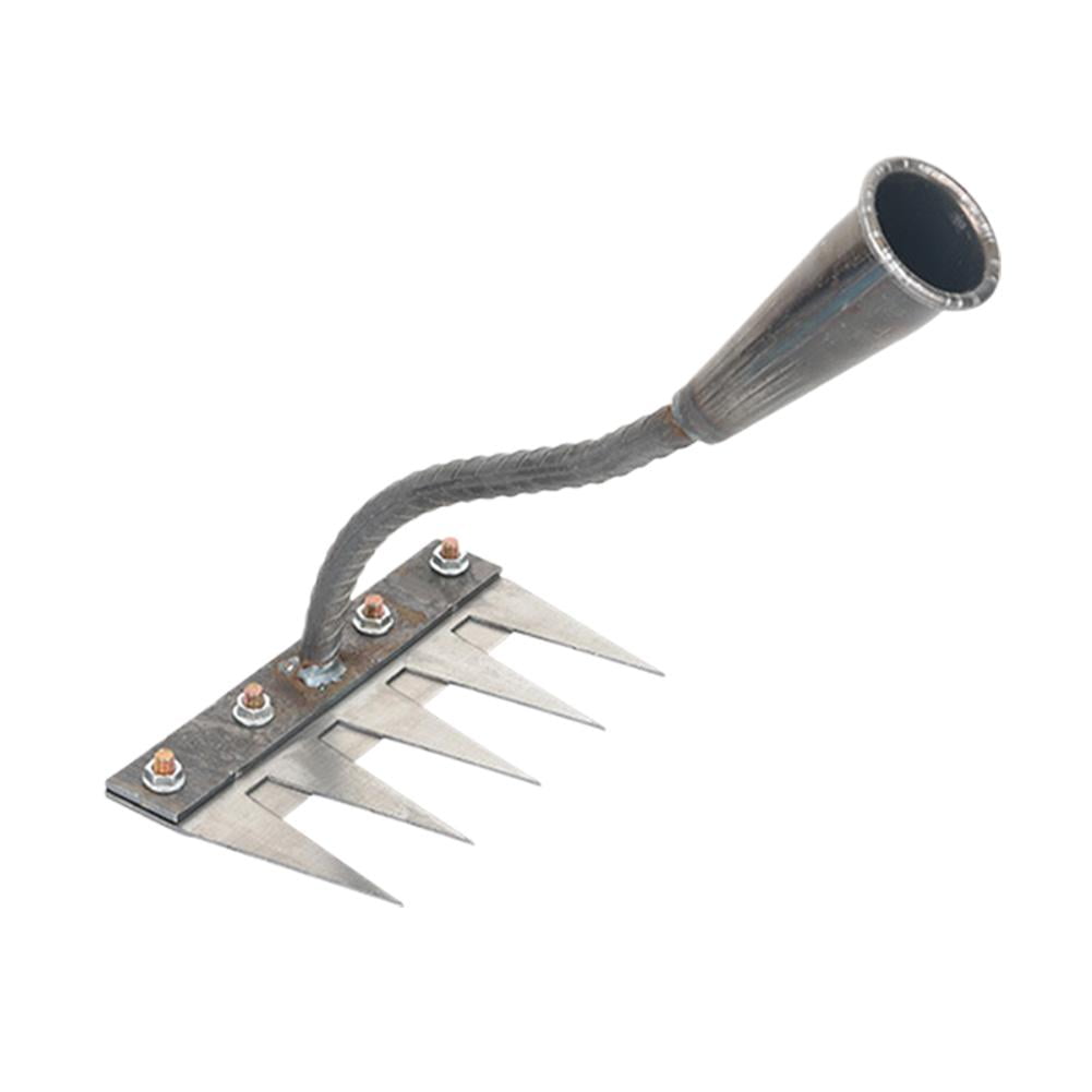 Manganese Steel Dethatching Rake, 5/6/7/8 Teeth Thickened Iron Rake for ...