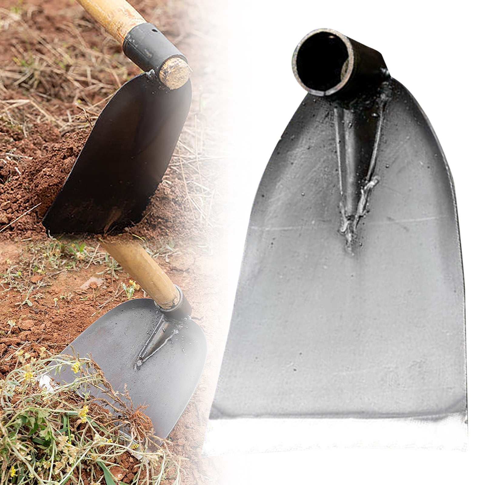 Manganese Steel Weeding Hoe Head, 16.2Cm Width Heavy Duty Gardening ...