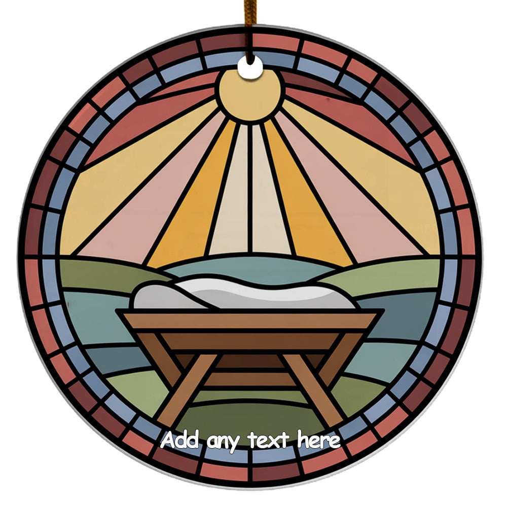 Manger Icon Ceramic Ornament – Unique Ornament Gift for Boy, Girl ...