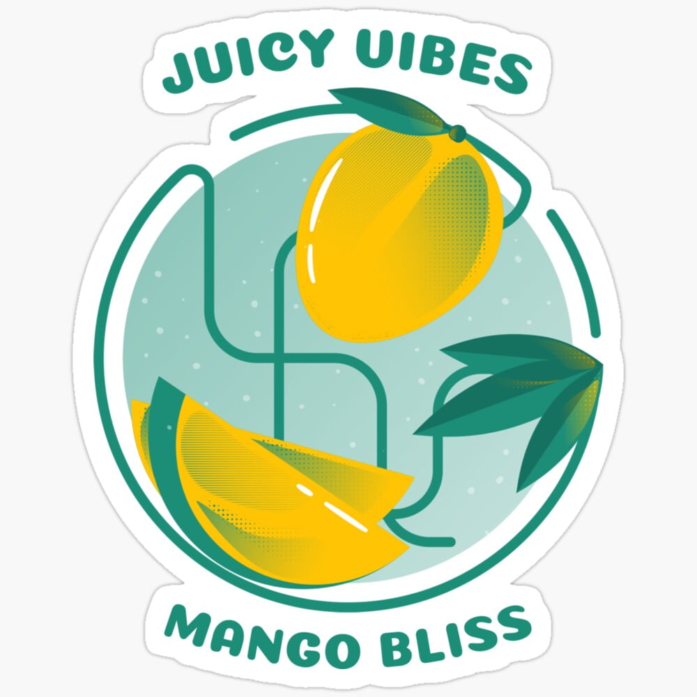 Mango Bliss Sticker Phone Decal Water Bottle Stickers Car Decals ...