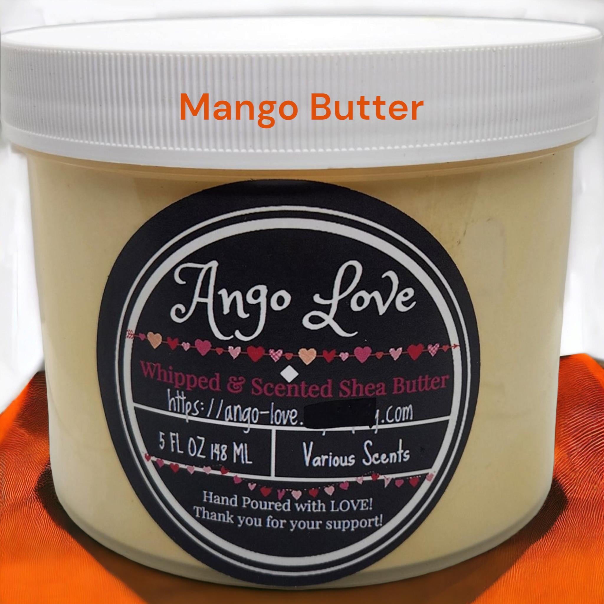 Angolove (Mango Butter) Scented, Whipped 100% Grade A Shea butter for ...