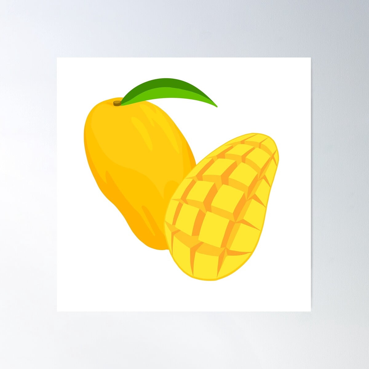 Mango Fever Poster Wall Art, Modern Wall Decor For Living Room Bedroom ...