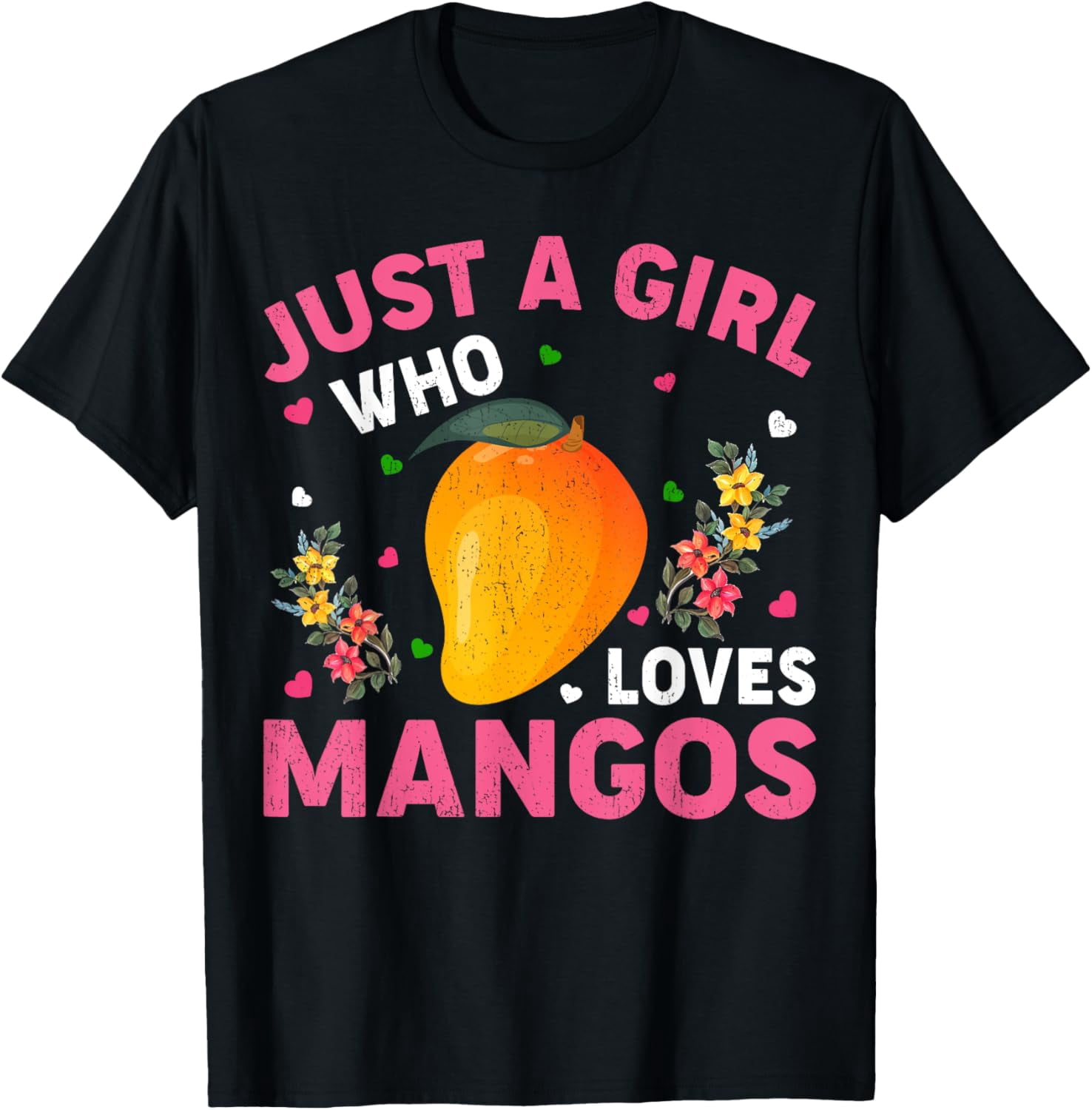 Mango Fruit Lover Just A Girl Who Loves Mangos T-ShirtPure cotton short ...