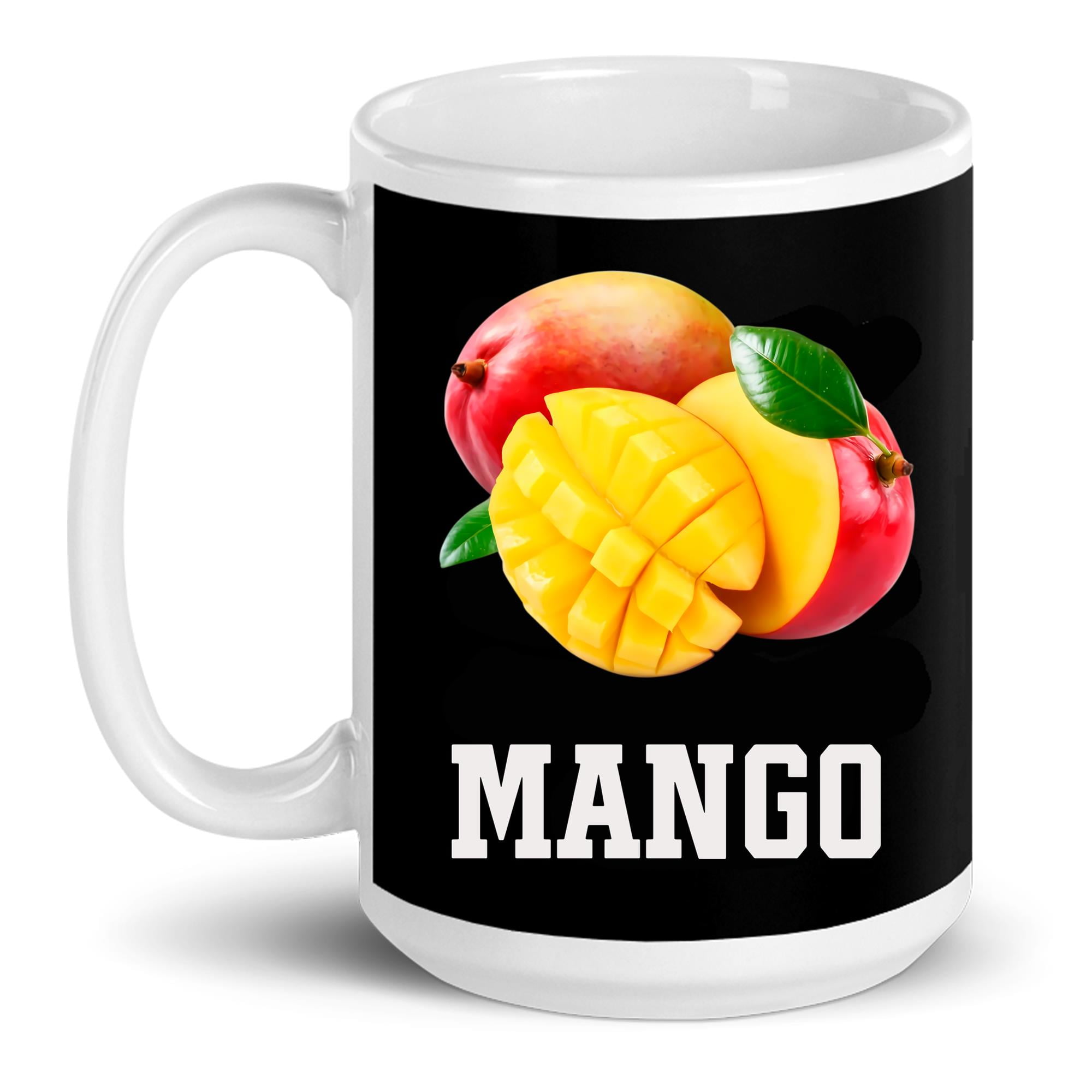 Mango Fruit Tropical Exotic Fruit Family Gift Ceramic Mug 15oz (White ...