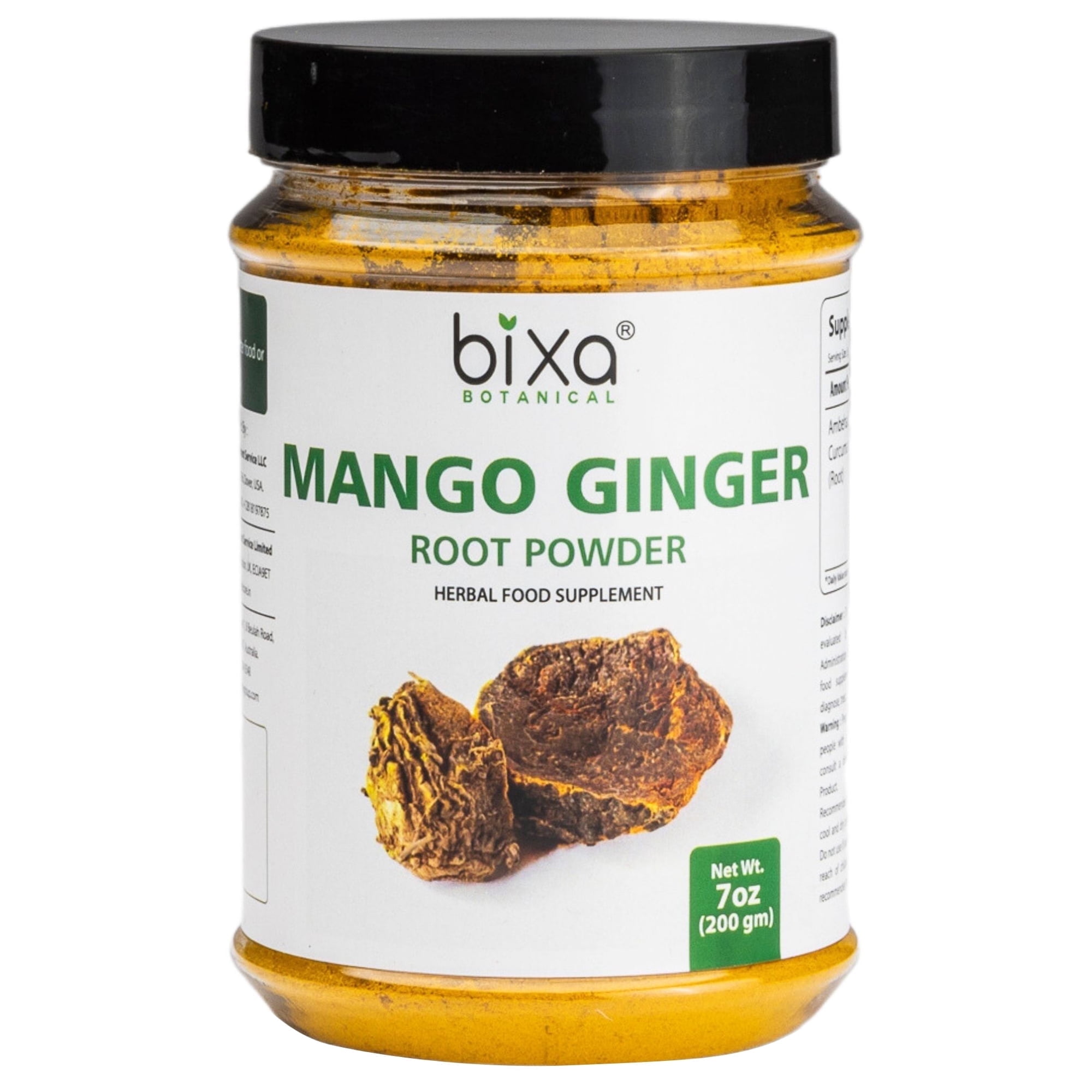Mango Ginger Root Powder- 7 Oz (200gm) (Curcuma Amada / Ambehaldi ...