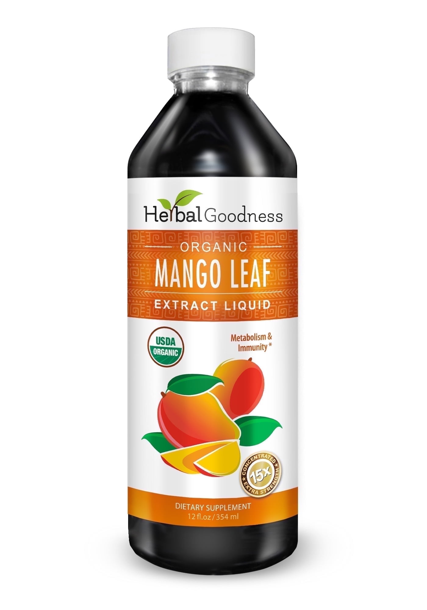 Mango Leaf Extract Liquid 12fl.oz, African Dried Mango Organic Leaves ...